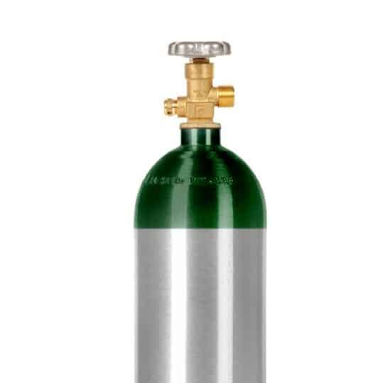 New 15 cuft Aluminum Oxygen Cylinder with CGA540 Valve | Gas Cylinder ...
