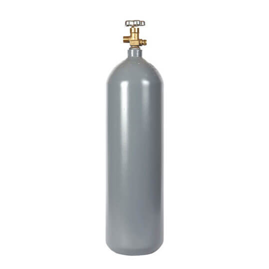 New 50 lb Aluminum CO2 Cylinder with Handle | Gas Cylinder Source