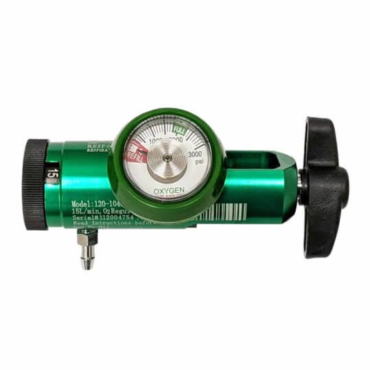 New Medical E Oxygen Aluminum Cylinder CGA870 Post Valve With Regulator ...