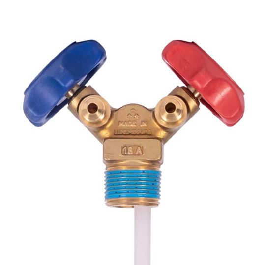 Refrigerant Tank 1/4" Flare Y-Valve Assembly 13.5 Dip Tube | Gas ...